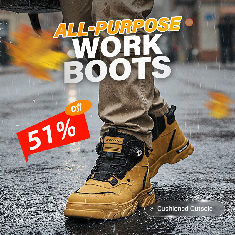 ⏳Time-limited Special⏰Men's outdoor swivel buckle work shoes（Waterproo ...