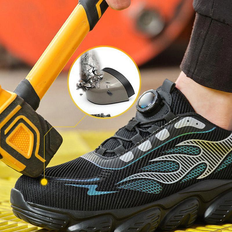 Men's Anti-smash Anti-puncture Wear-resistant Stylish Safety Shoes ...